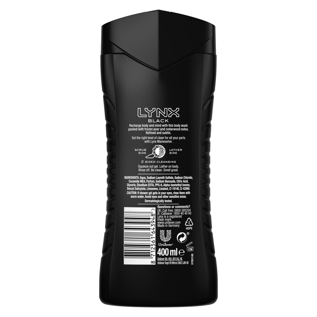 Lynx Black Shower Gel 250ml b | Britannia.lk