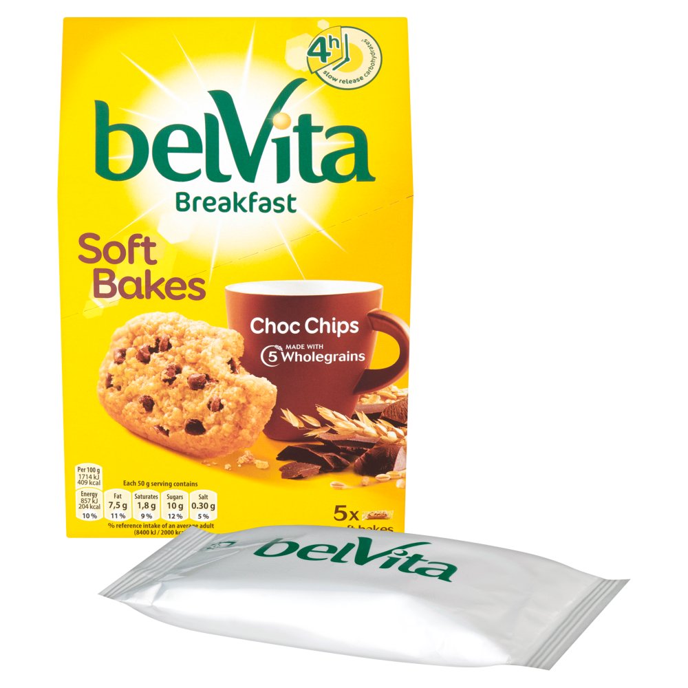 Belvita Breakfast Biscuits Soft Bakes Choc Chip 250g 1 | Britannia.lk