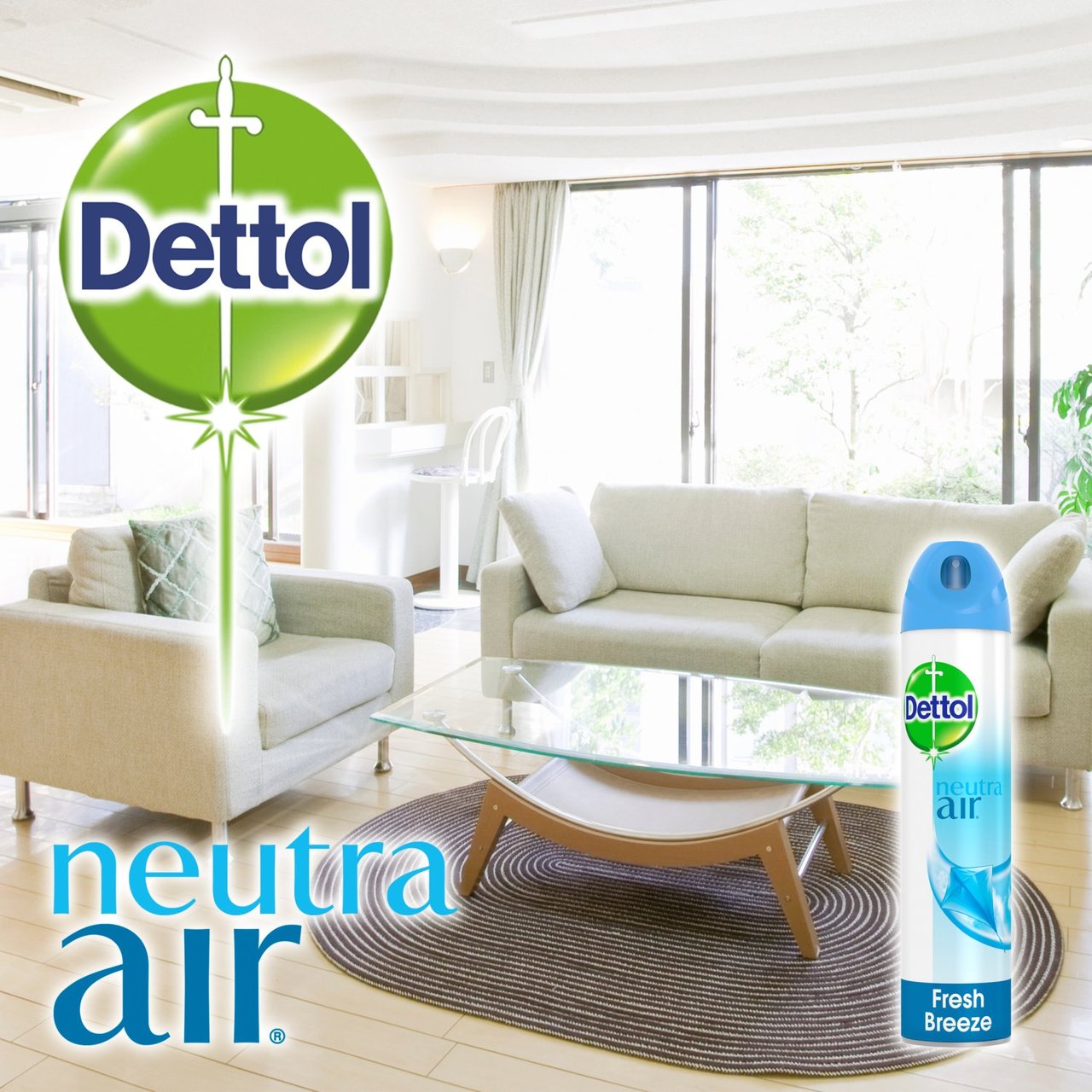 Dettol Neutra Air Aerosol Fresh Breeze 300ml2 | Britannia.lk