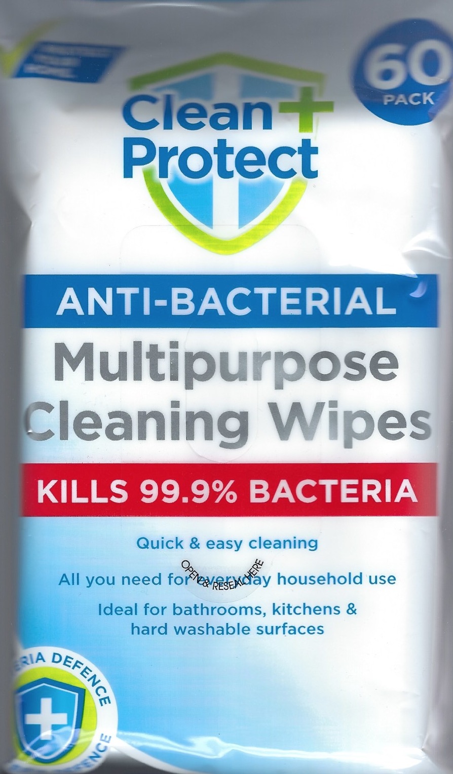 Clean Protect anti bacterial multipurpose cleaning wipes | Britannia.lk
