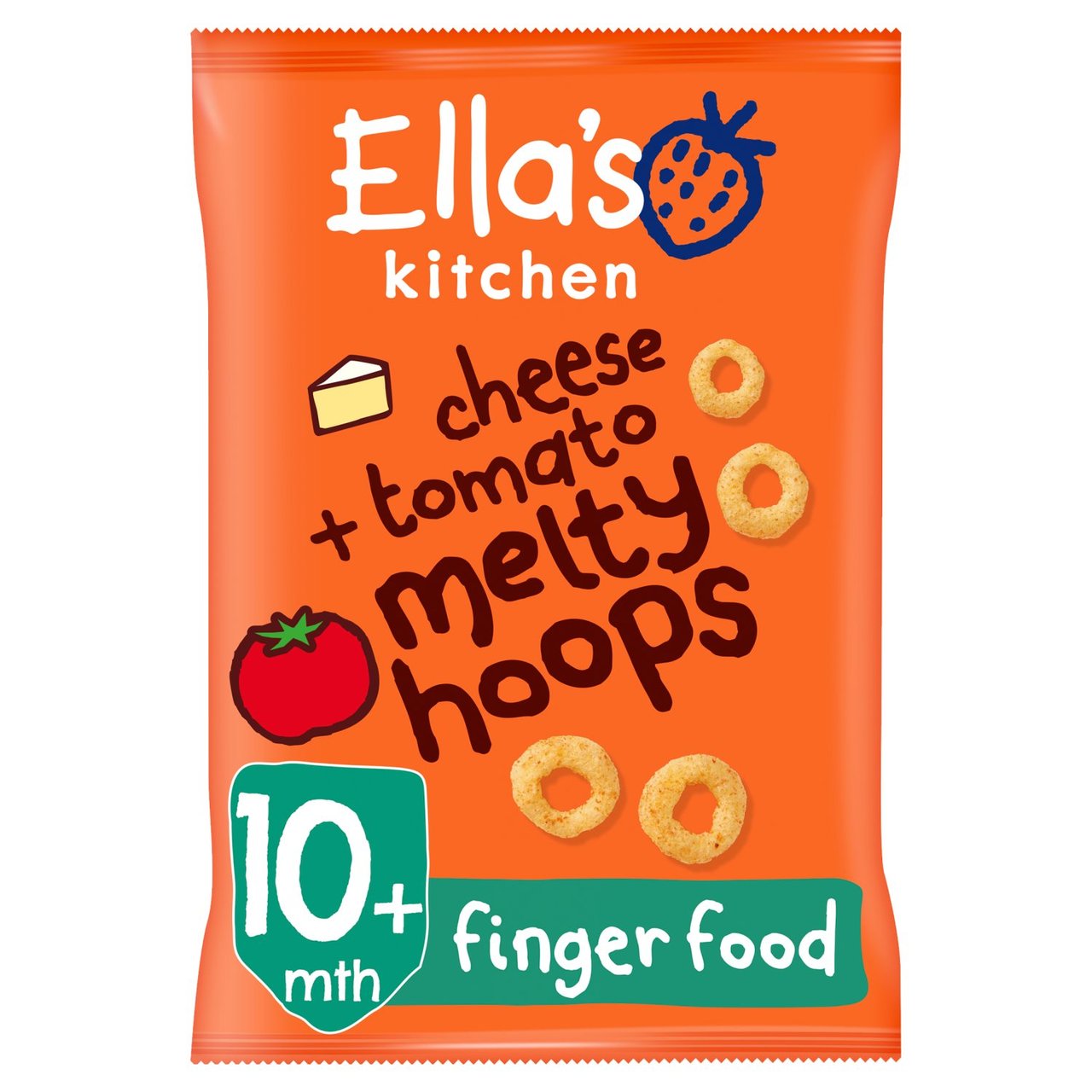 Ella’s Kitchen Organic Cheese & Tomato Melty Hoops 20g | Britannia.lk