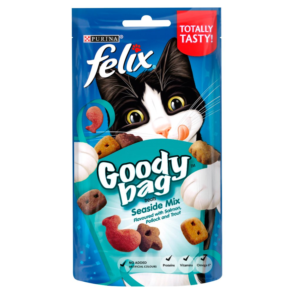 Felix Goody Bag Cat Treats Seaside Mix 60g | Britannia.lk