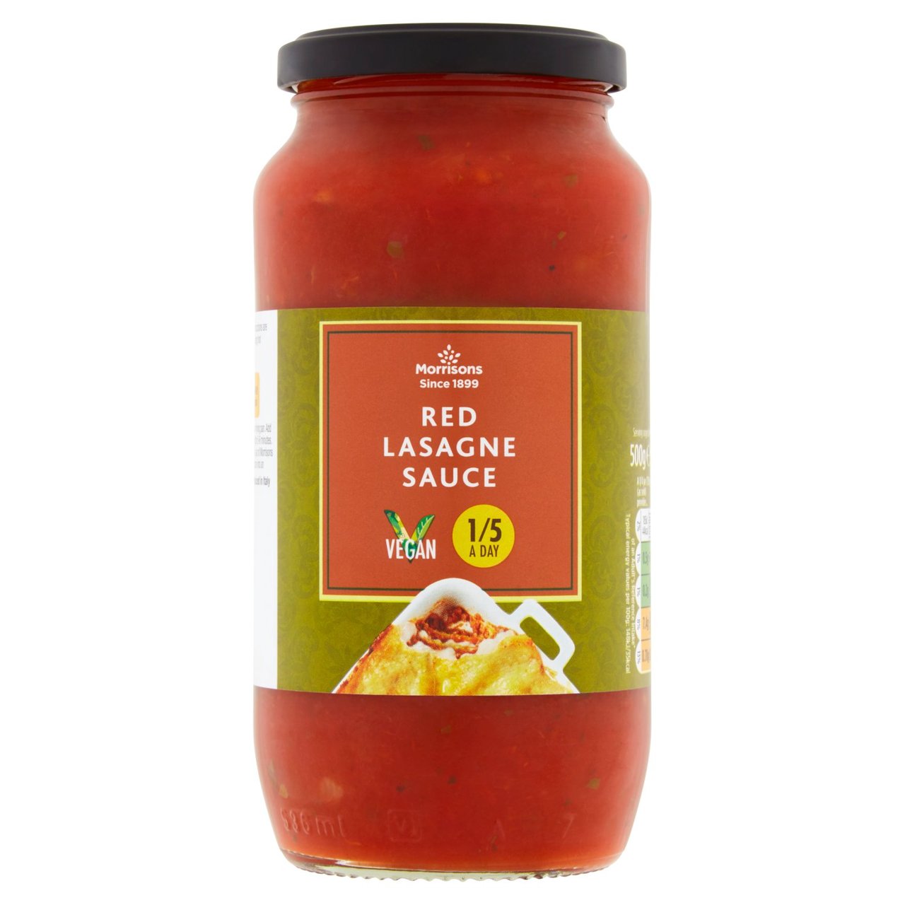 MORRISONS RED LASAGNE SAUCE 500g | Britannia.lk