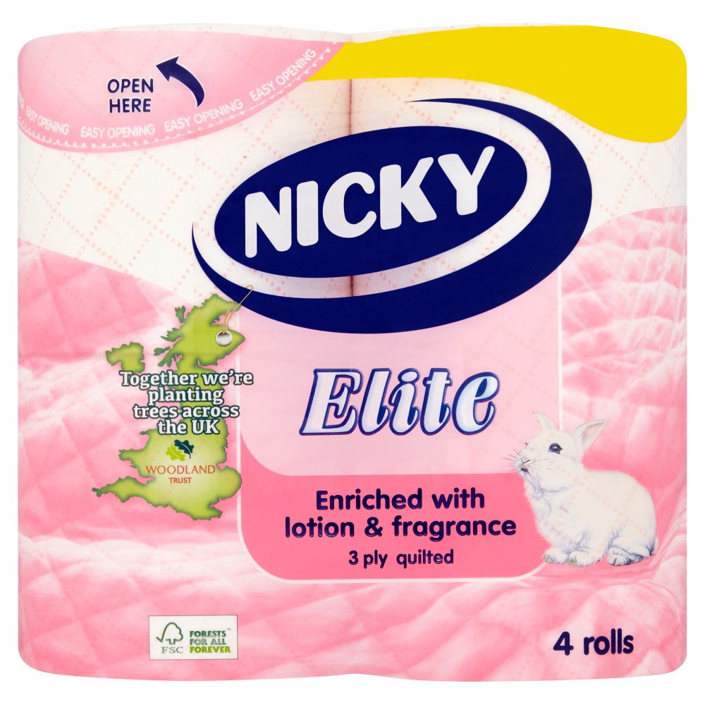Nicky Elite 3 Ply Quilted 4 Rolls | Britannia.lk
