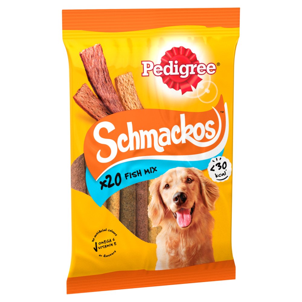 Pedigree Schmackos Dog Treats with Fish 20 Sticks | Britannia.lk