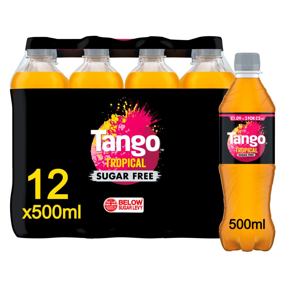 Tango Sugar Free Tropical 12 x 500ml | Britannia.lk