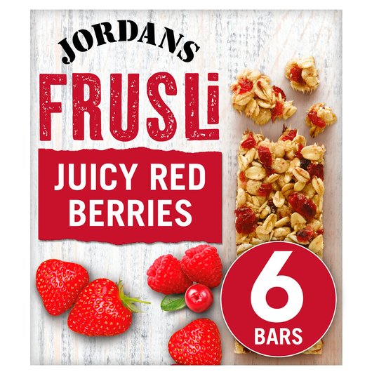 Jordans Frusli Juicy Red Berries Chewy Cereals Bars 6x30g | Britannia.lk