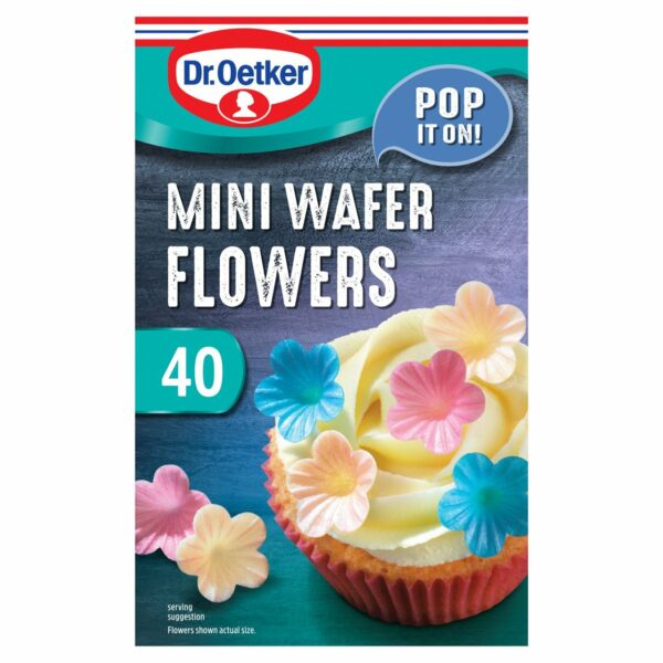 Dr. Oetker 40 Mini Wafer Flowers 40pk | Britannia.lk