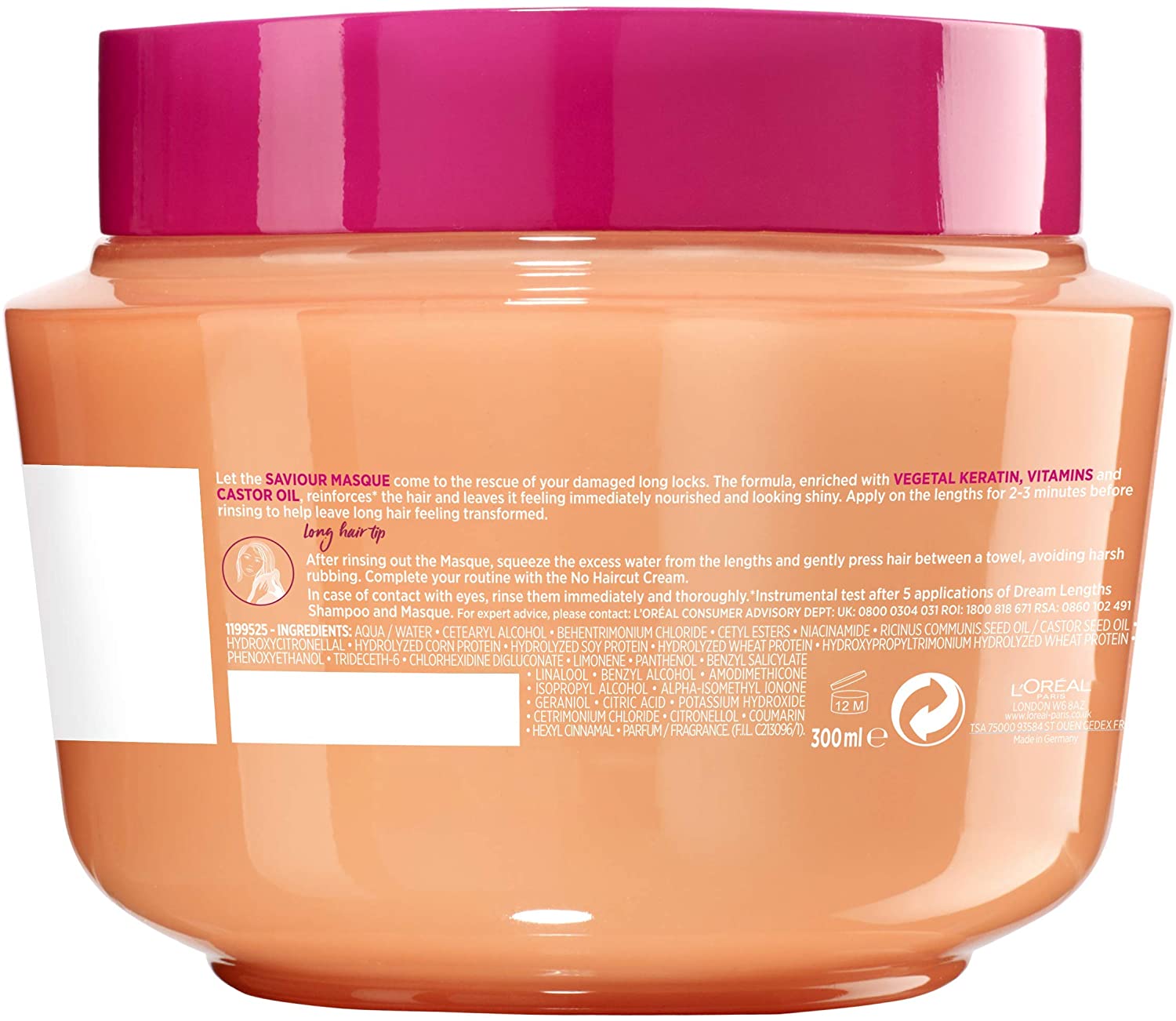 L’Oreal Elvive Dream Lengths Long Hair Mask 300ml 2 | Britannia.lk