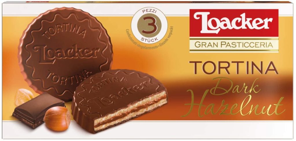 Loacker Tortina Biscuits, Dark Chocolate Hazelnut | Britannia.lk