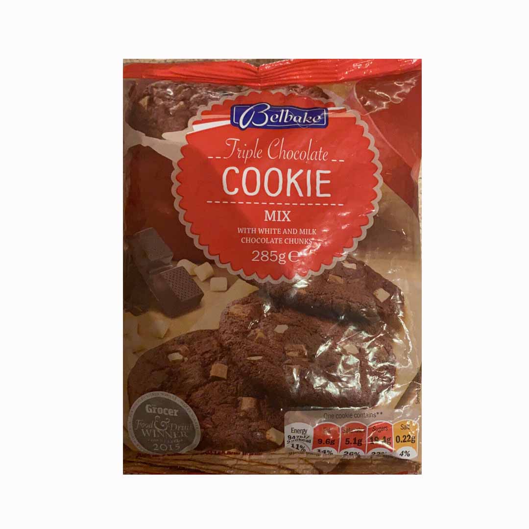 Belbake Triple Chocolate Cookie Mix 285g | Britannia.lk