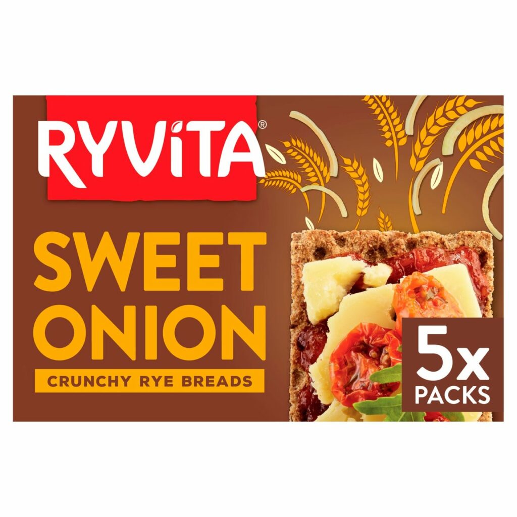Ryvita Deli Sweet Onion Rye Crispbread | Britannia.lk