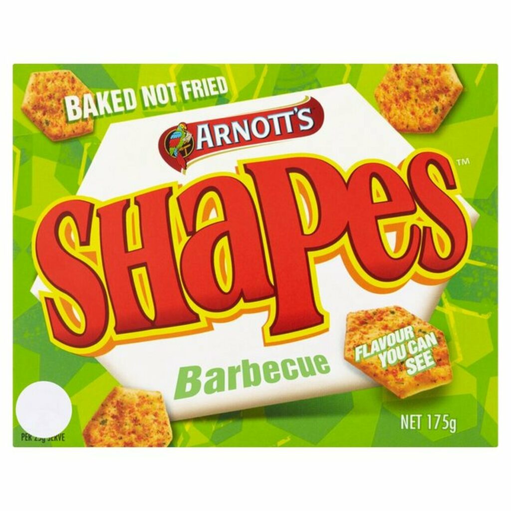 Arnott’s Shapes Crackers Biscuits Biscuits Barbecue 175g 2 | Britannia.lk