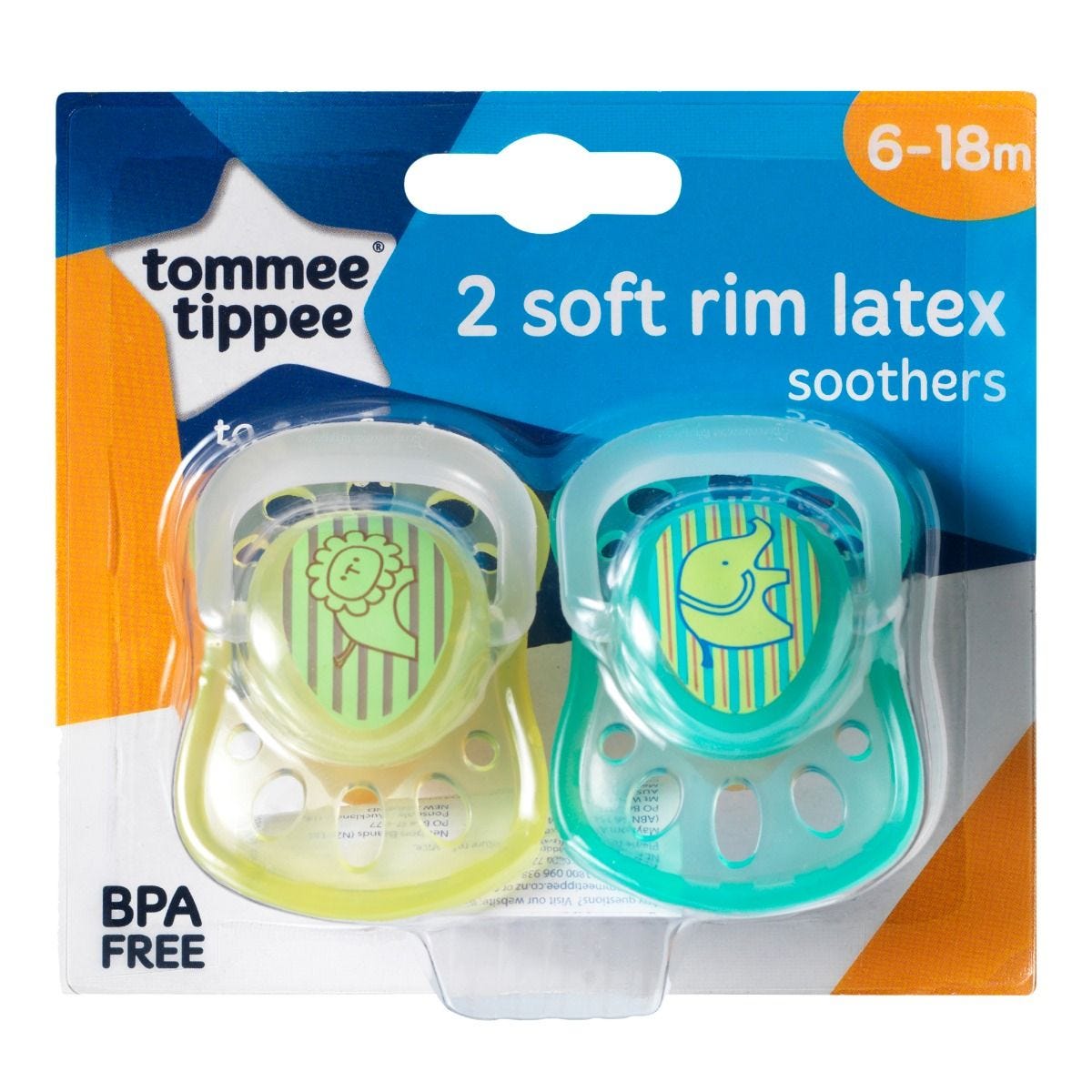 tommee tippee 2 soft rim latest soothers 6-18m | Britannia.lk