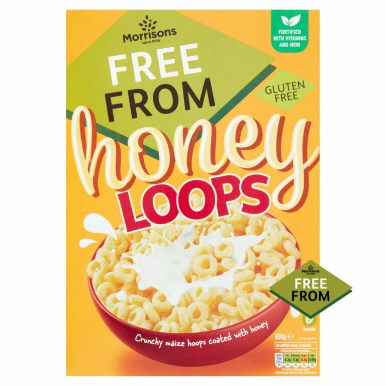 Morrisons Free From Honey Hoops 300g | Britannia.lk