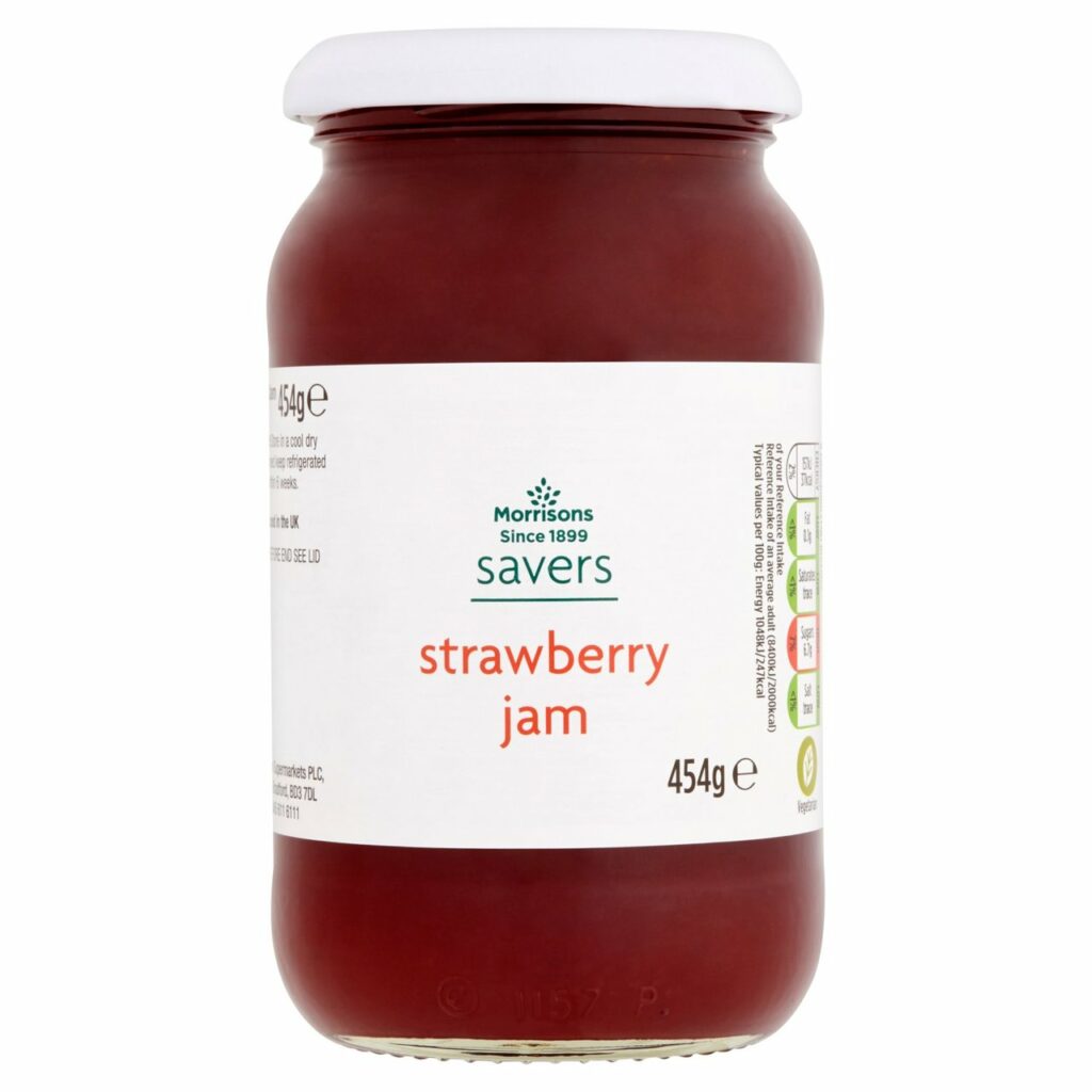 Morrisons Savers Strawberry Jam 450g 1 | Britannia.lk