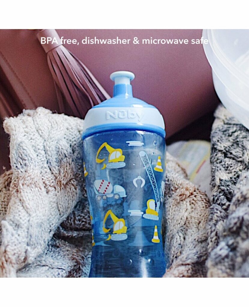 Nuby Super Slurp Tritan Freeflow Kids Cup – Digger – 18m+ BPA Free ...