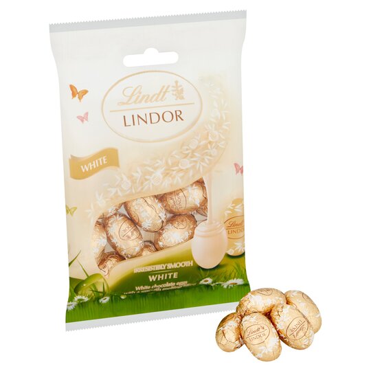 Lindt Lindor White Chocolate Eggs 80G 1 | Britannia.lk